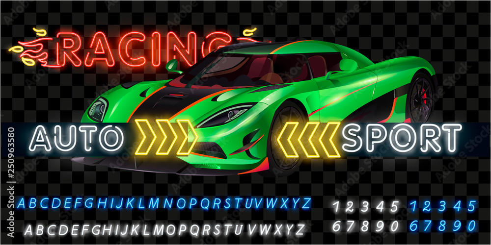 Very fast racing machine. Auto racing at Le Mans. Ring races. Of twenty ...