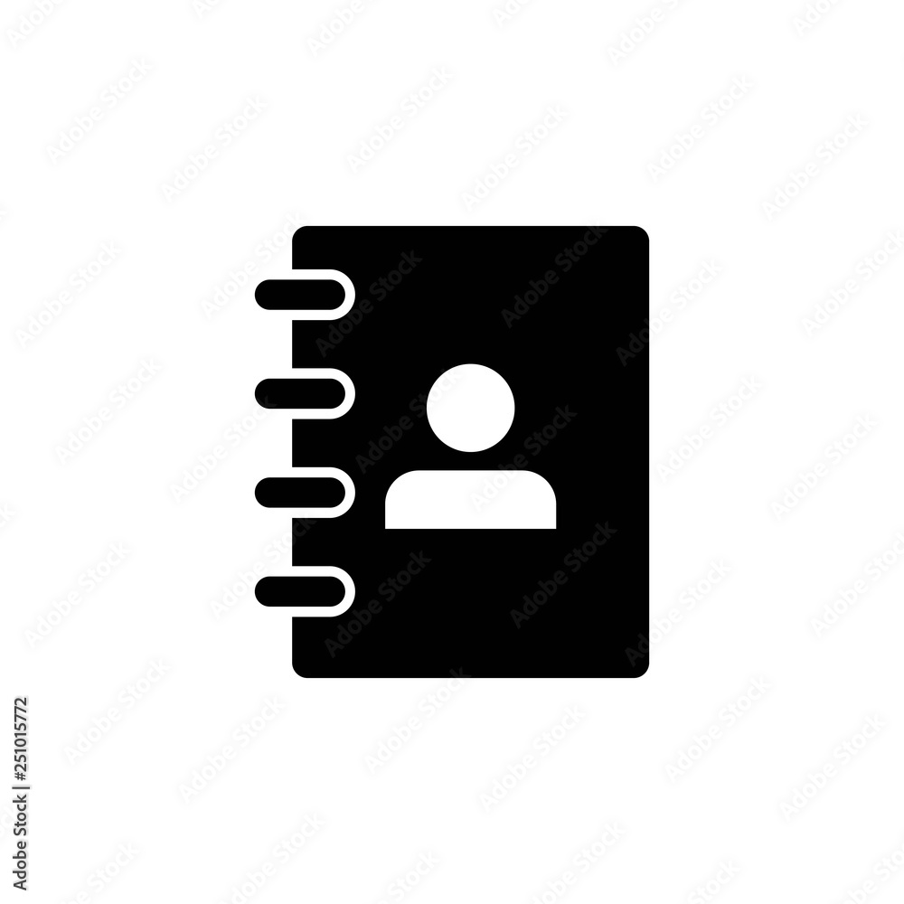 Address Book Icon Vector