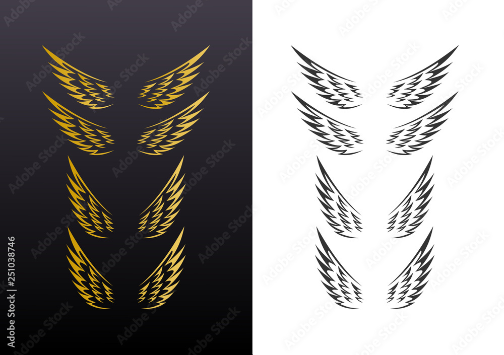 wings vector design Stock Vector | Adobe Stock