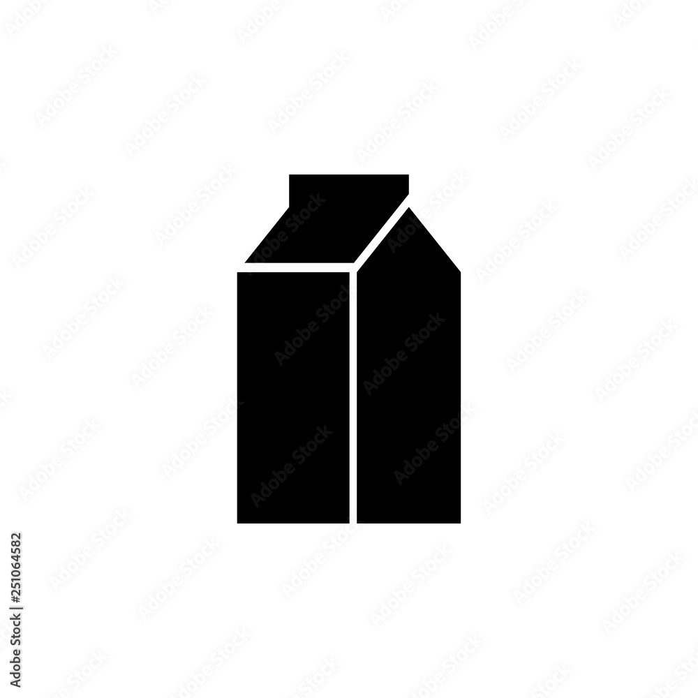 Milk packaging icon. Signs and symbols can be used for web, logo ...
