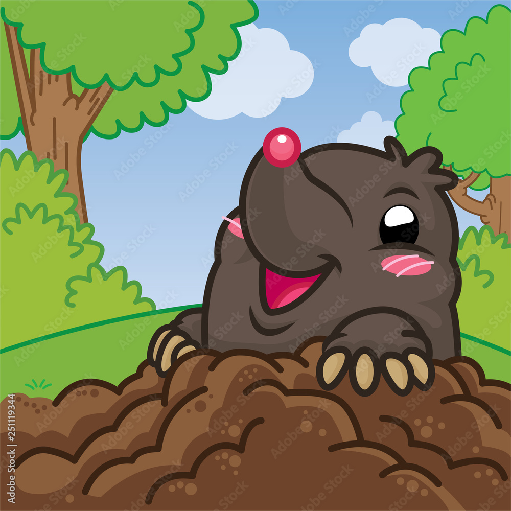 Mole Animal Cartoon