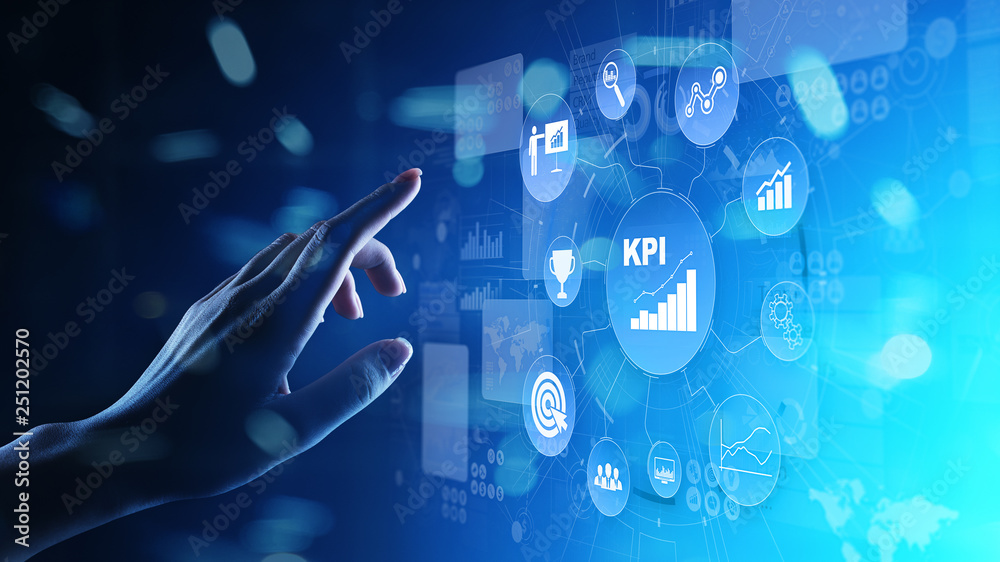KPI - Key performance indicator. Business and industrial analysis ...