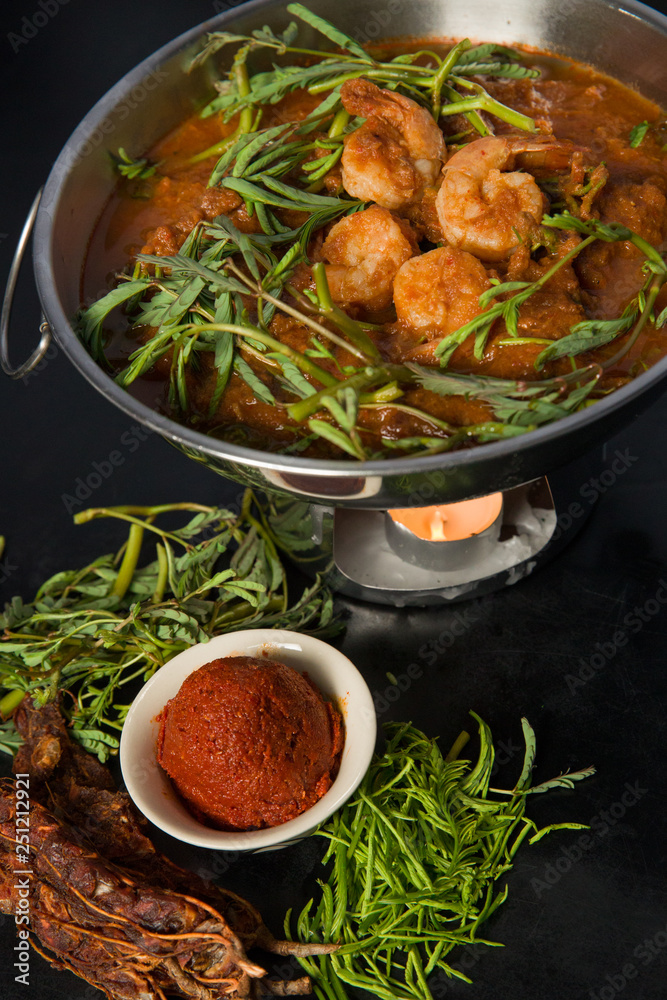 Gang-Som is Sour soup made of tamarind paste Stock Photo | Adobe Stock