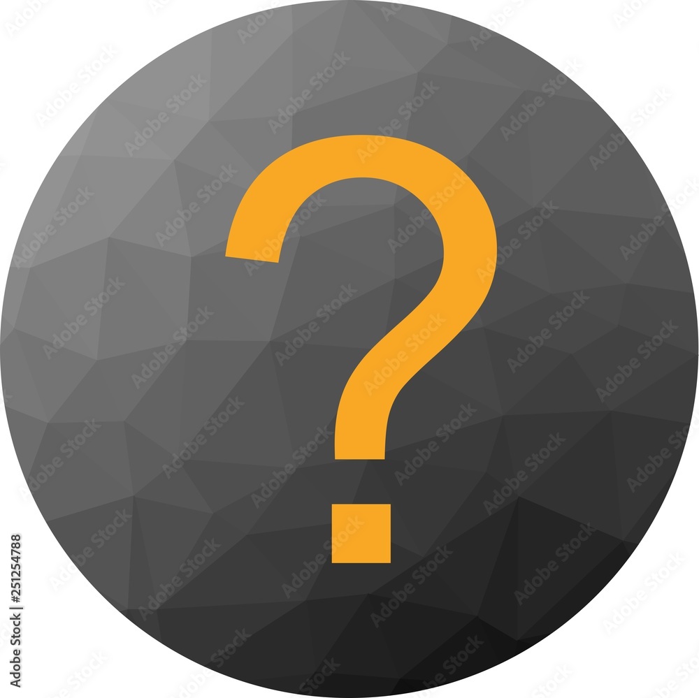 Vector Question Mark Icon Stock Vector | Adobe Stock