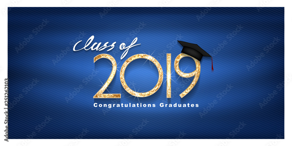 Vector text for graduation gold design, congratulation event, T-shirt ...