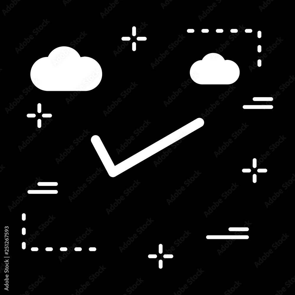 Vector Tick Icon Stock Vector | Adobe Stock