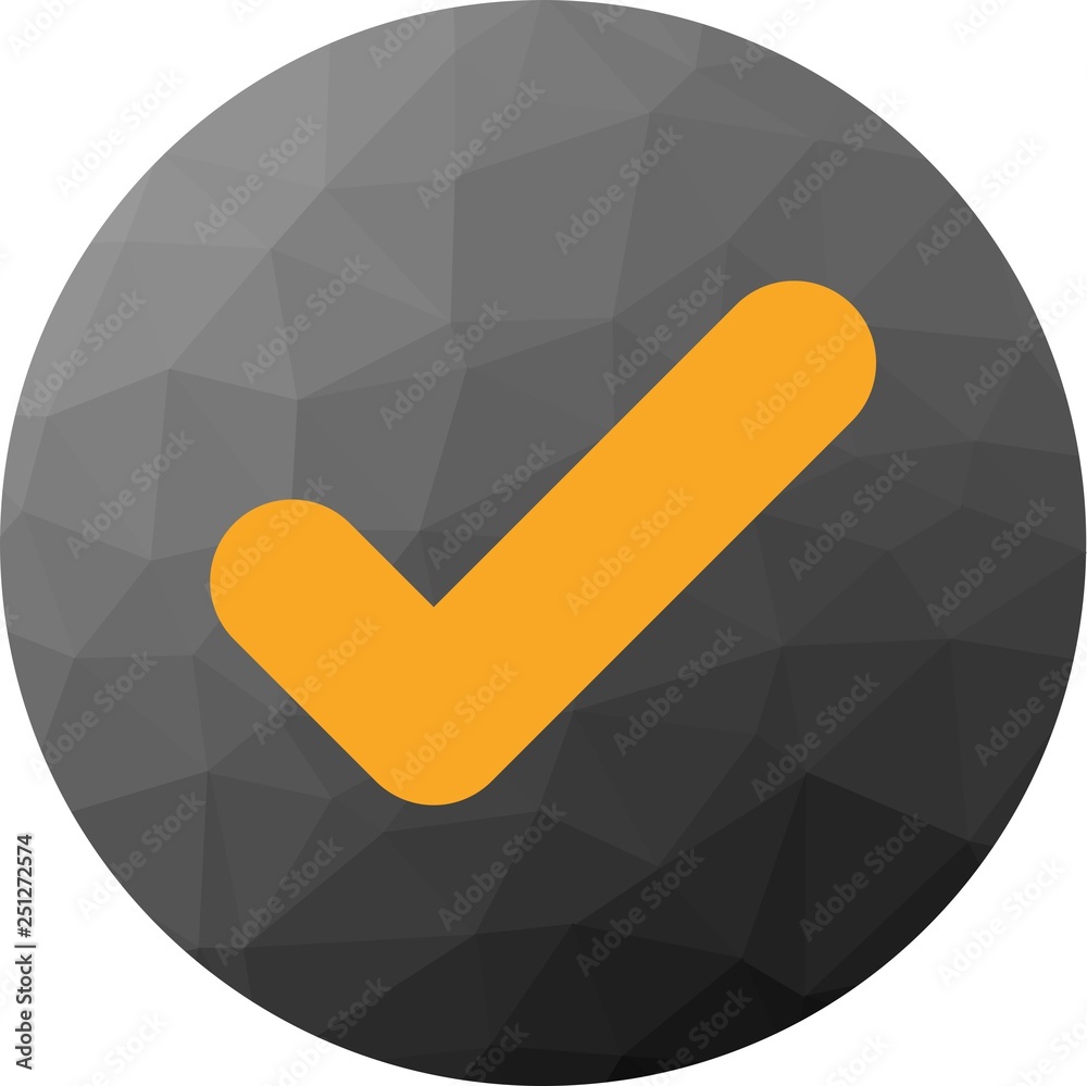 Vector Tick Icon Stock Vector | Adobe Stock