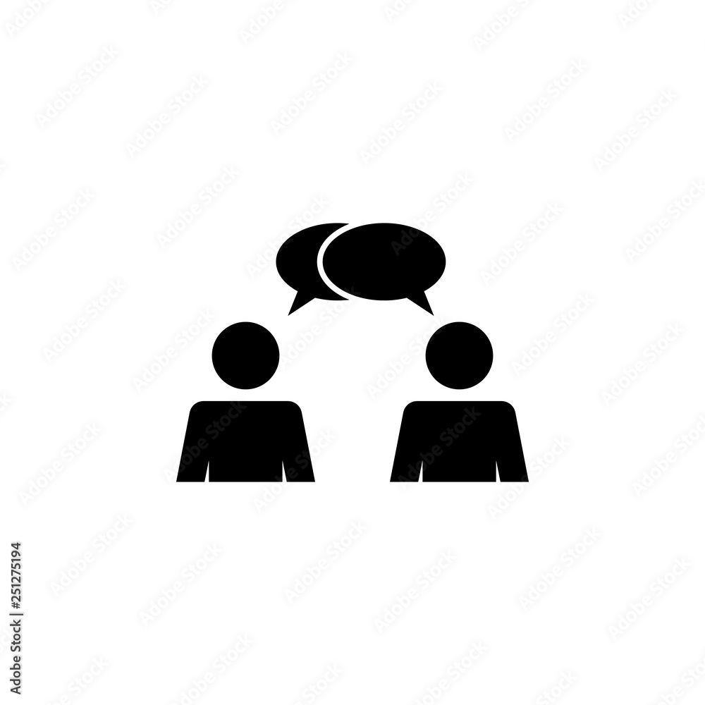 Two People Talking Icon