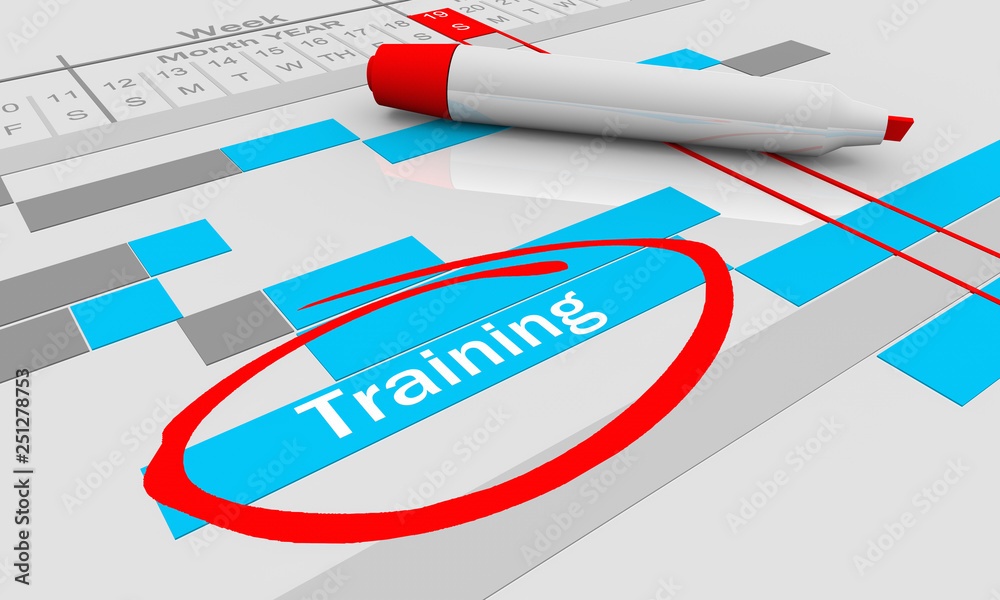 Training Stage Step Education Gantt Chart 3d Illustration Stock ...