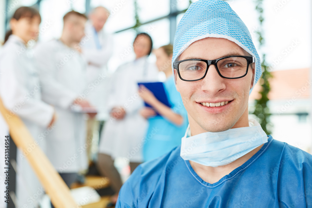 Young physician as surgeon Stock Photo | Adobe Stock