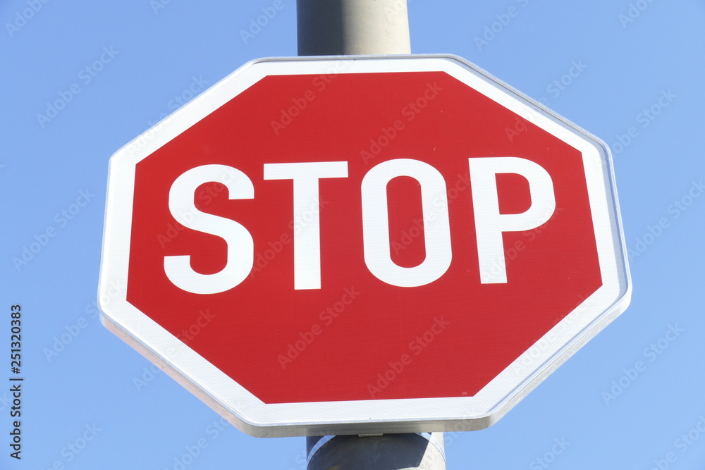 Verkehrszeichen Stop, Stopschild Stock Photo | Adobe Stock