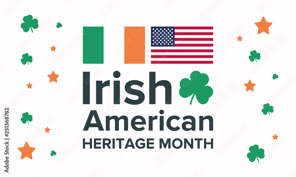 Irish-American Heritage Month. Annual celebrated all March in the ...