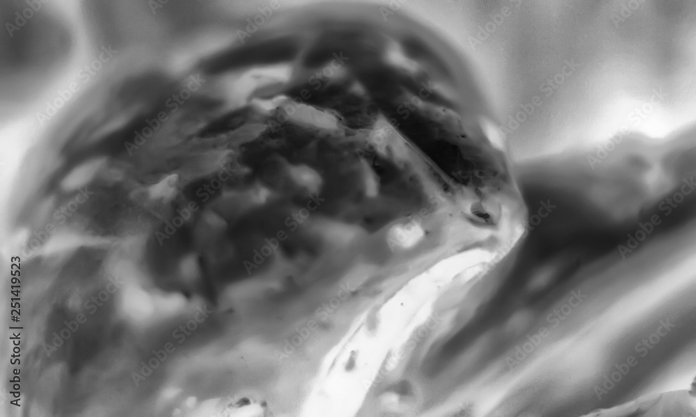 cancer cells under a microscope. Tissues affected by cancer cells under ...