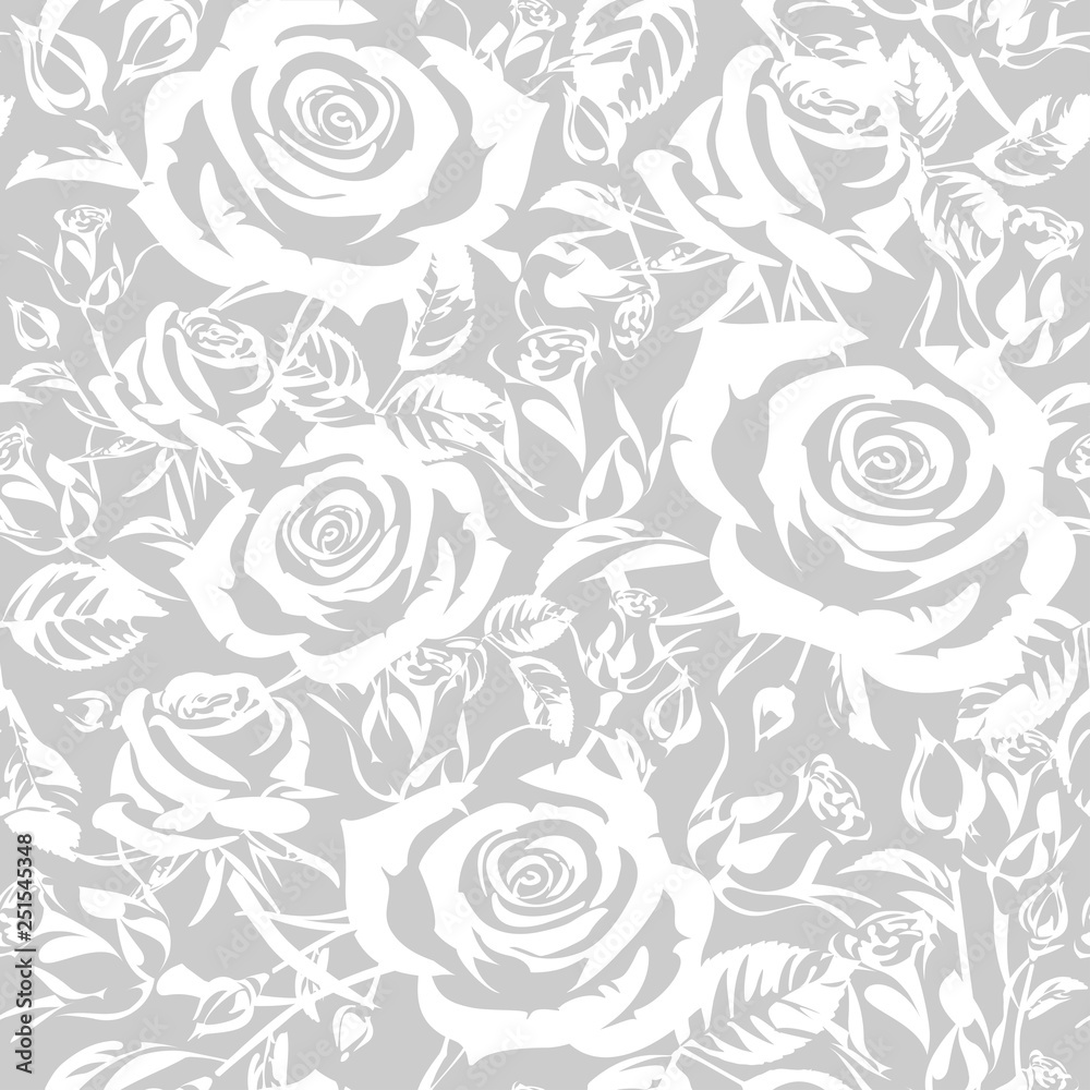 Light Grey Floral Pattern
