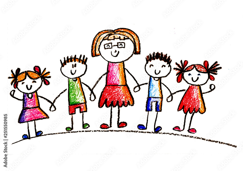 Kids drawing Back to school Children education, school, kindergarten ...