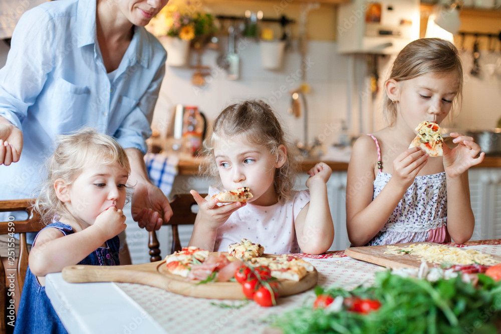 Italian Family Eating