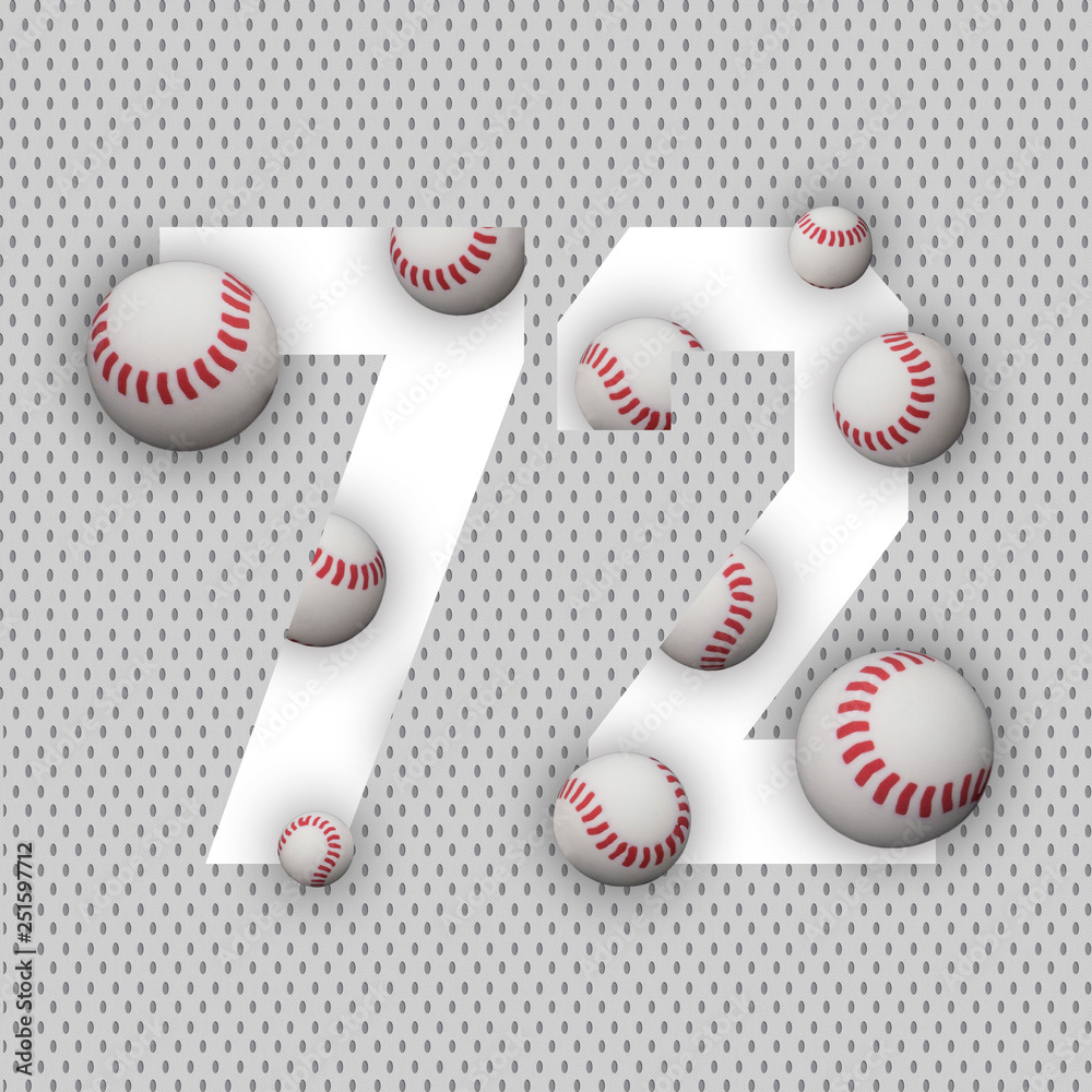 72 number seventy two, graphic white digit and creative typography with ...