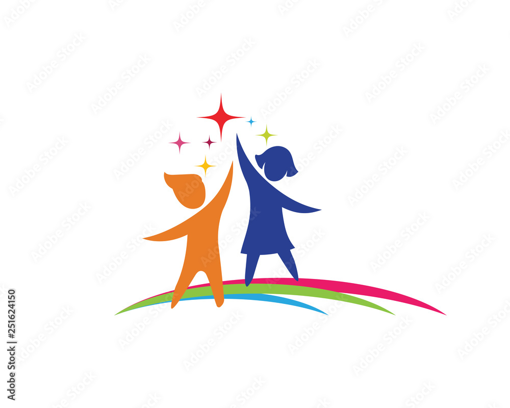 kids concept vector illustration Stock Vector | Adobe Stock