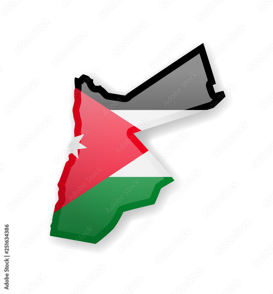 Jordanian Flag Background
