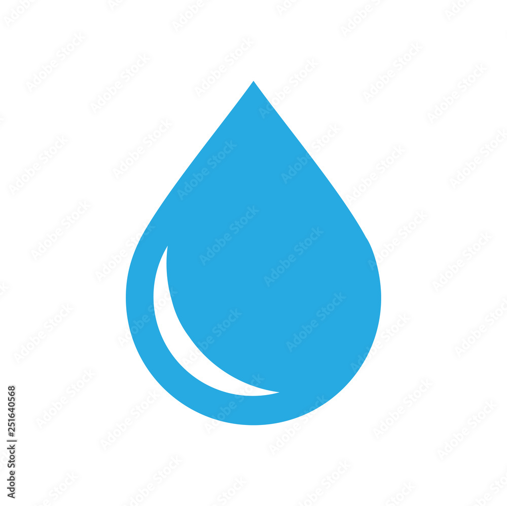 Drop water icon on white background for graphic and web design, Modern ...