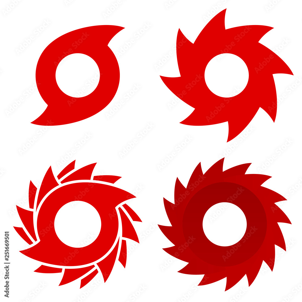 Creative vector illustration of hurricane scale indication icon symbol ...