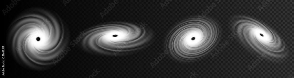 Creative vector illustration of realistic hurricane cyclone wind ...