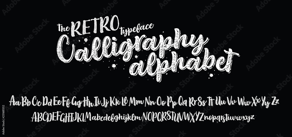 Vector Alphabet. Exclusive Custom Letters. Lettering and Custom ...