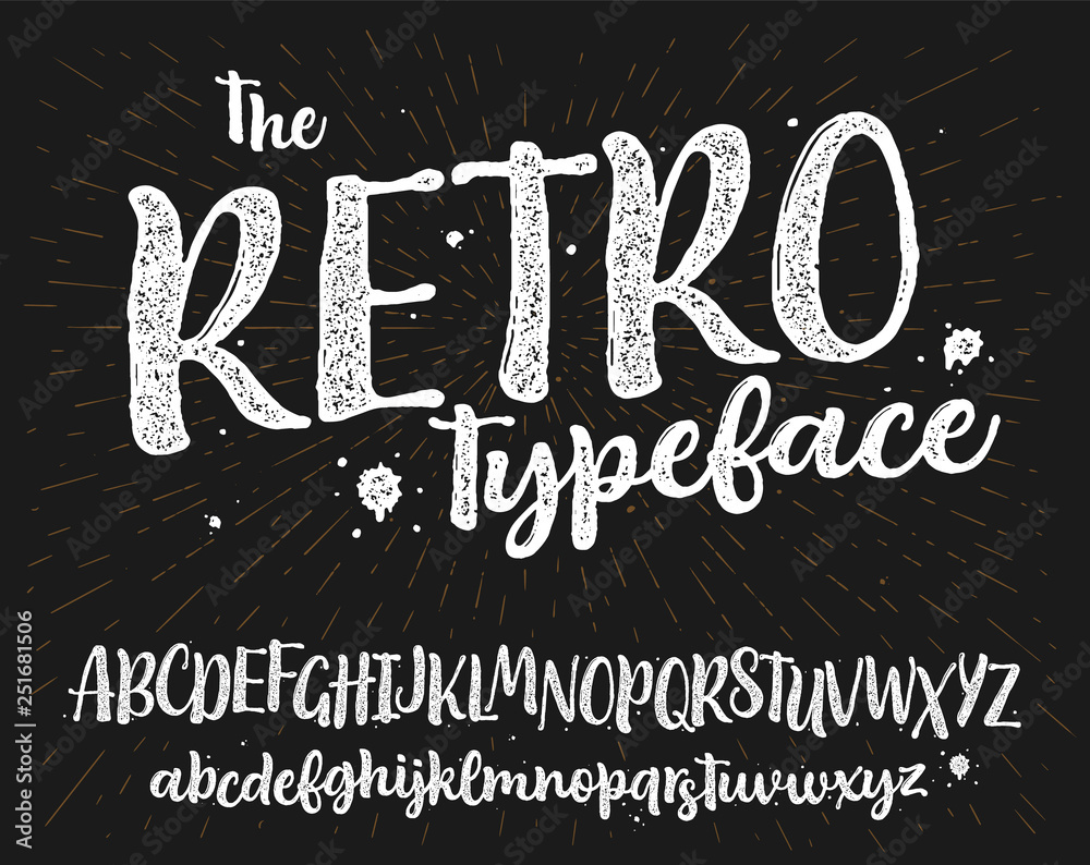 Vector Alphabet. Exclusive Custom Letters. Lettering and Custom ...