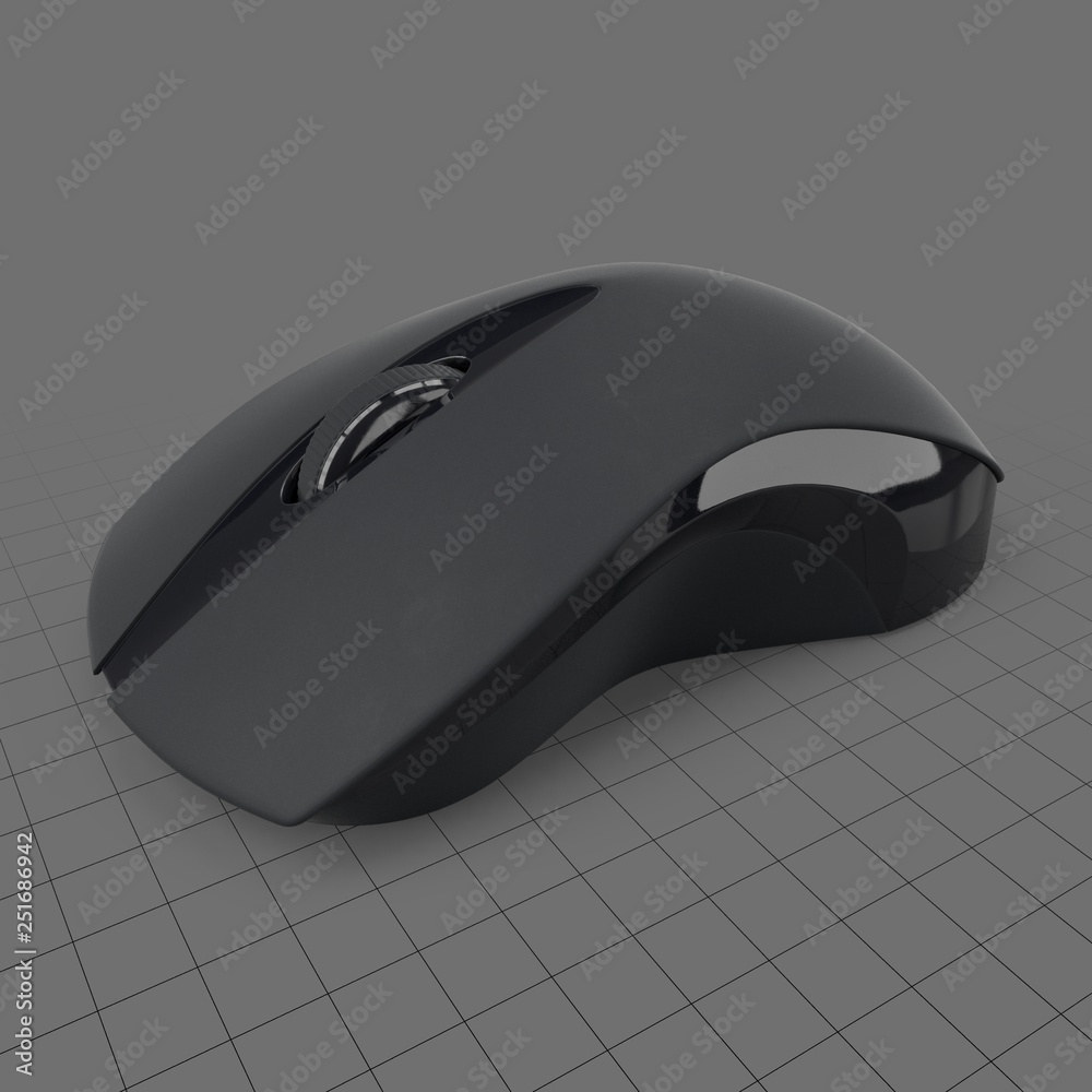 PC wireless mouse 2 Stock 3D asset | Adobe Stock
