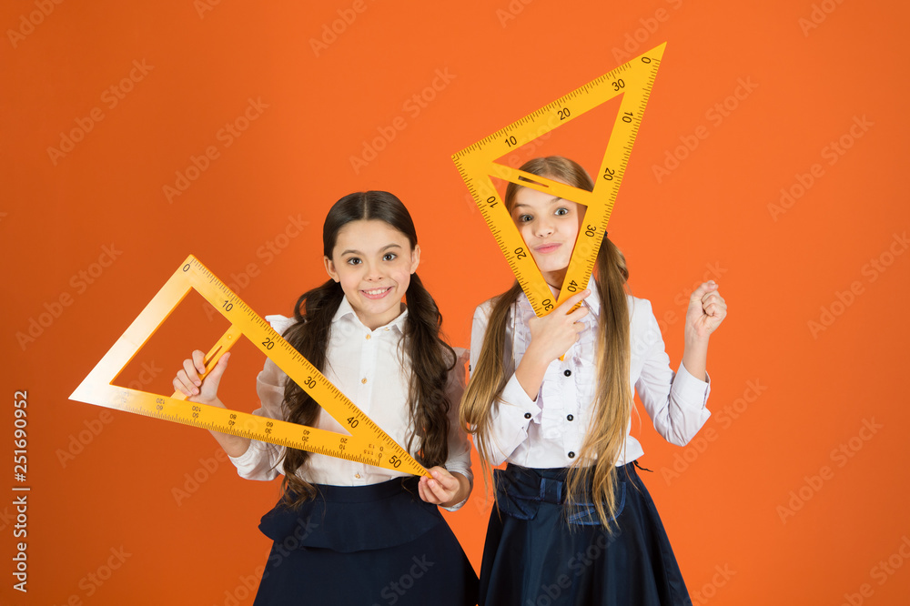 Getting back to the square roots. Little girls ready for geometry ...