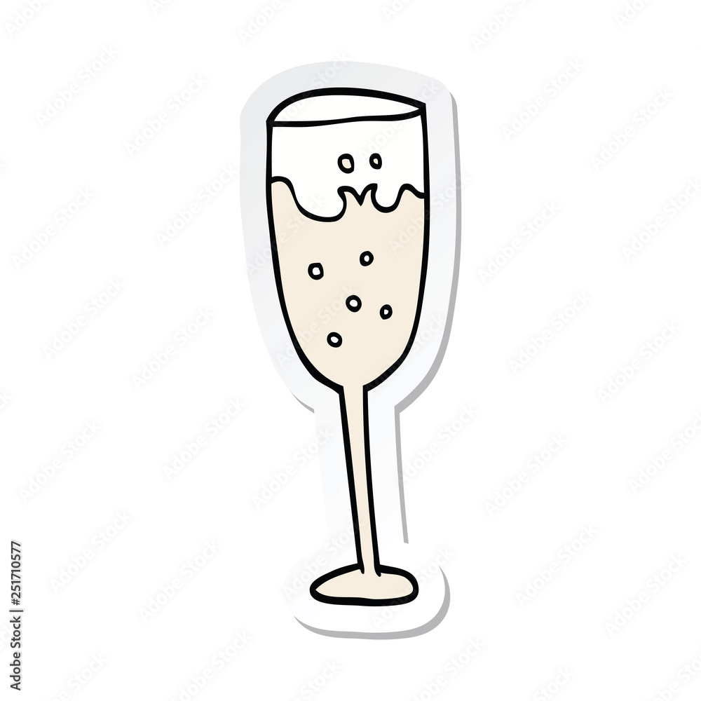 Champagne Glass Cartoon