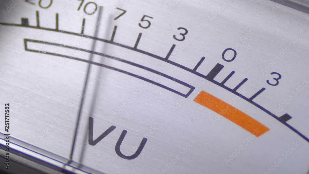 Analog Signal Indicator with Arrow. Meter of the audio signal in ...