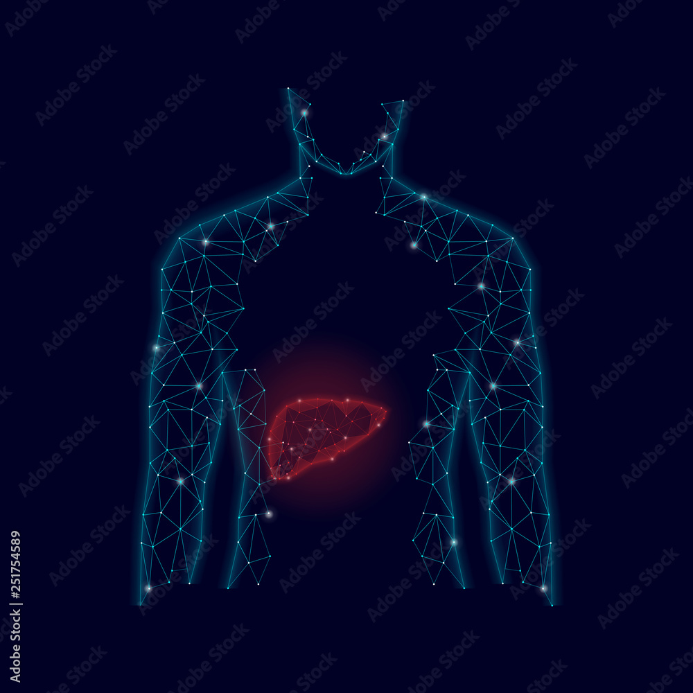 3D Model of Man. Polygonal Design. Geometric Design. Healthcare ...