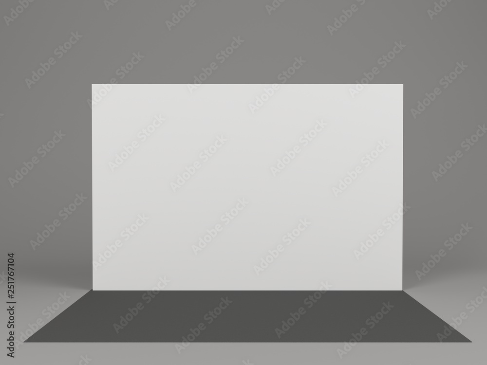 Banner 3x2 meters. 3d render. Blank template for your design. Stock ...