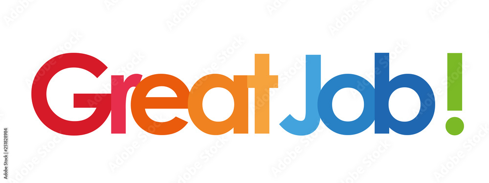 great job Stock Vector | Adobe Stock