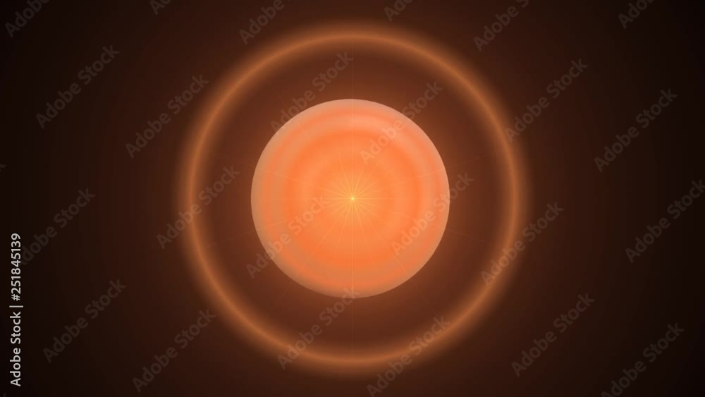 Birth of a new animation with light effects, 2d fantasy space animation ...