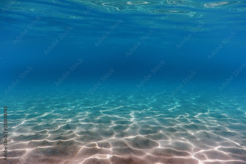 Sandy sea bottom Underwater background Stock Photo | Adobe Stock