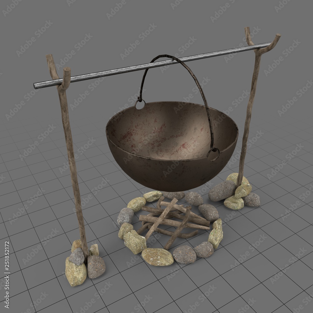 Campfire Stock 3D asset | Adobe Stock