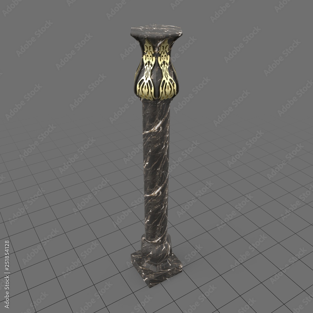 Egyptian column Stock 3D asset | Adobe Stock