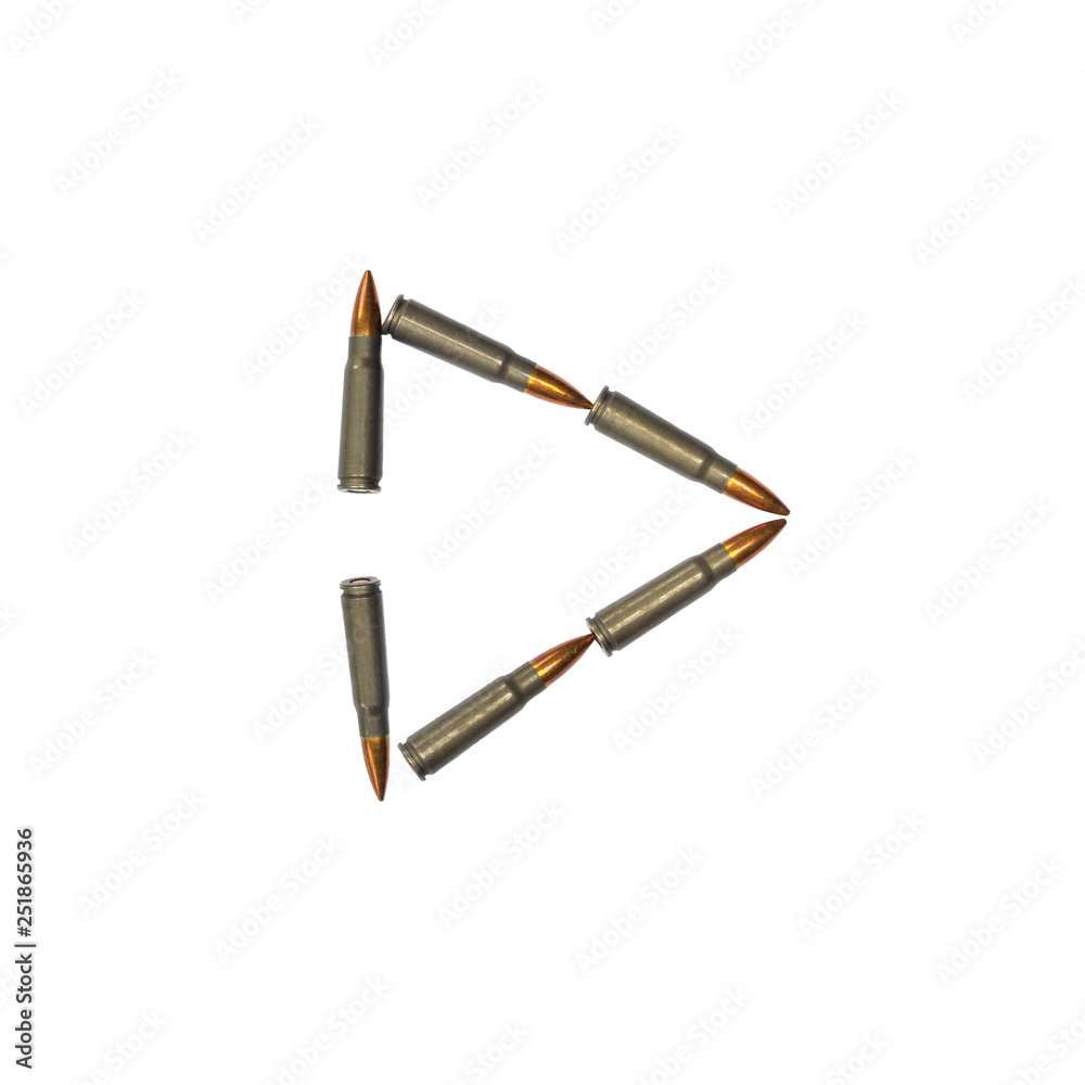 English font composed of bullets. Alphabet collection isolated on white ...