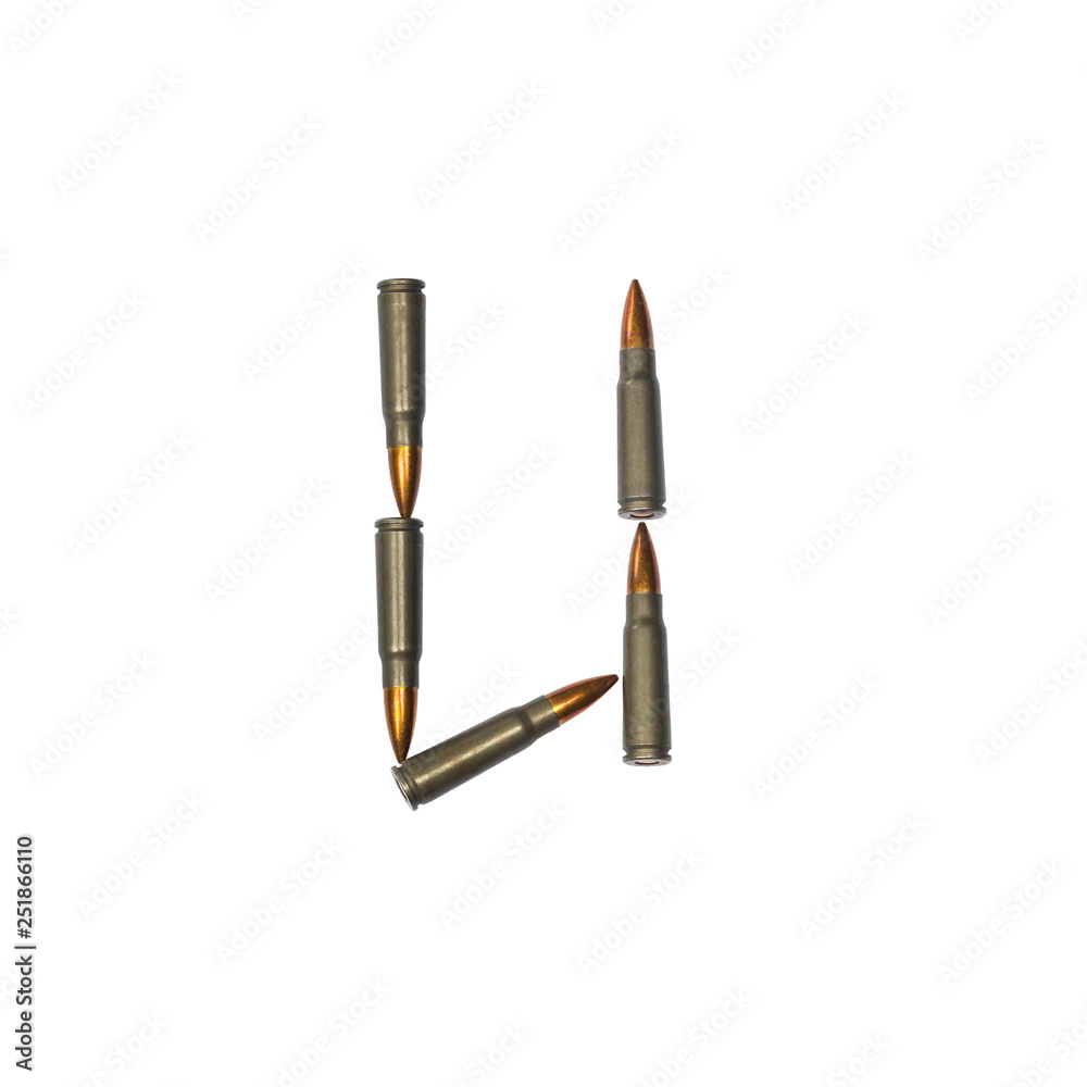 English font composed of bullets. Alphabet collection isolated on white ...