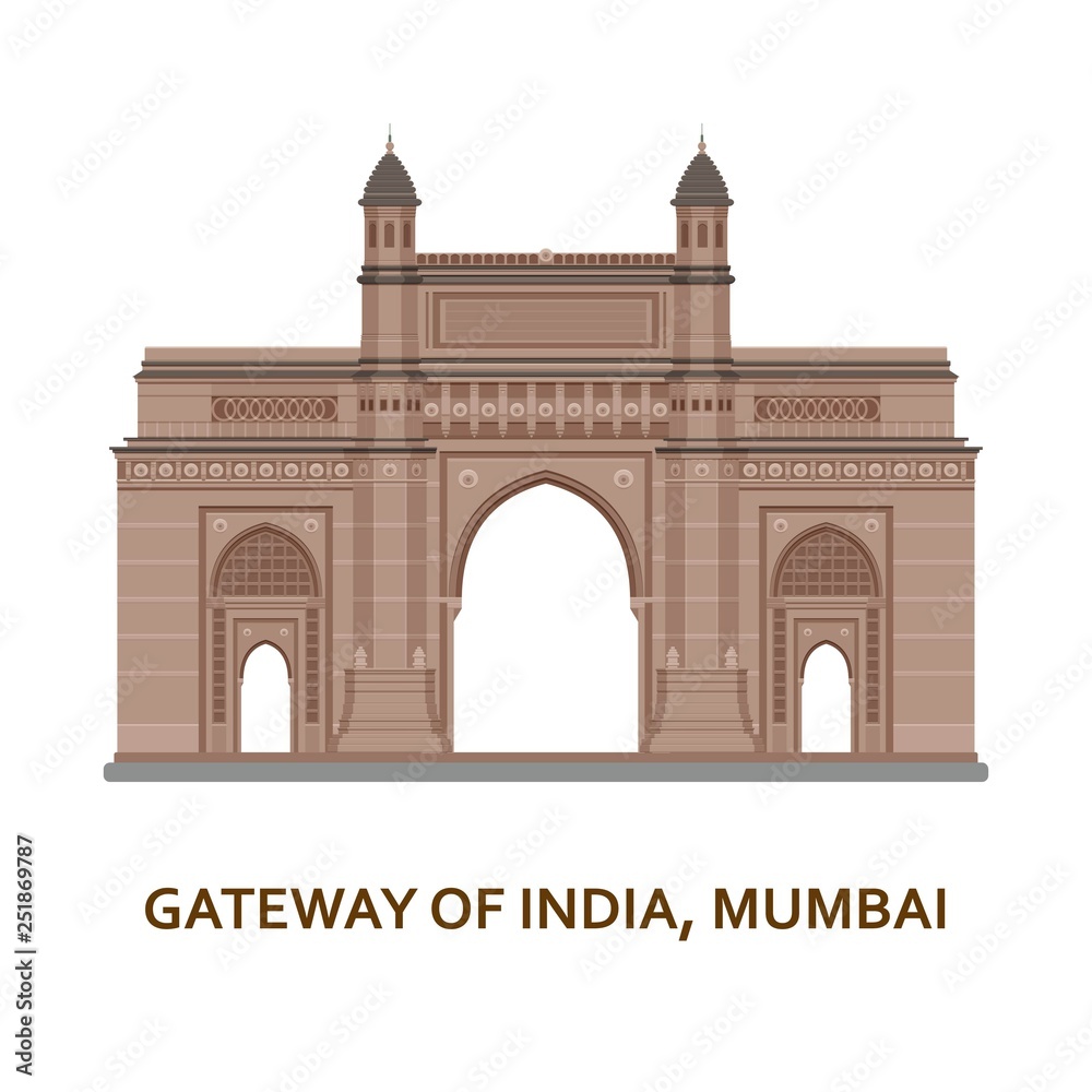 Gateway of India, Mumbai. Indian most famous sight. Architectural ...