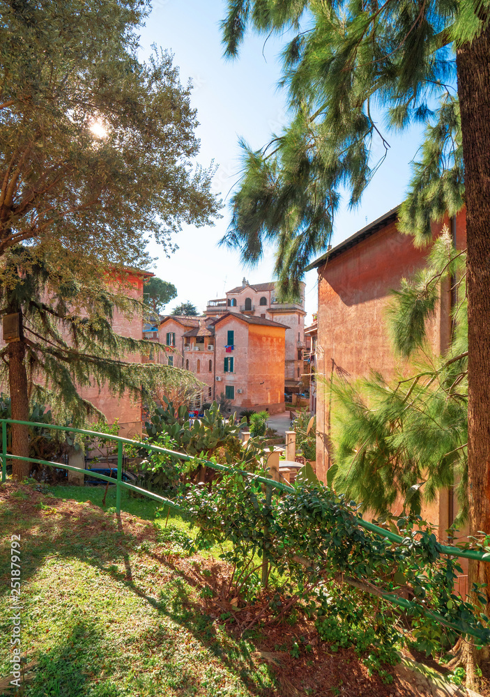 Rome (Italy) - The suggestive popular Garbatella quarter in Ostiense ...
