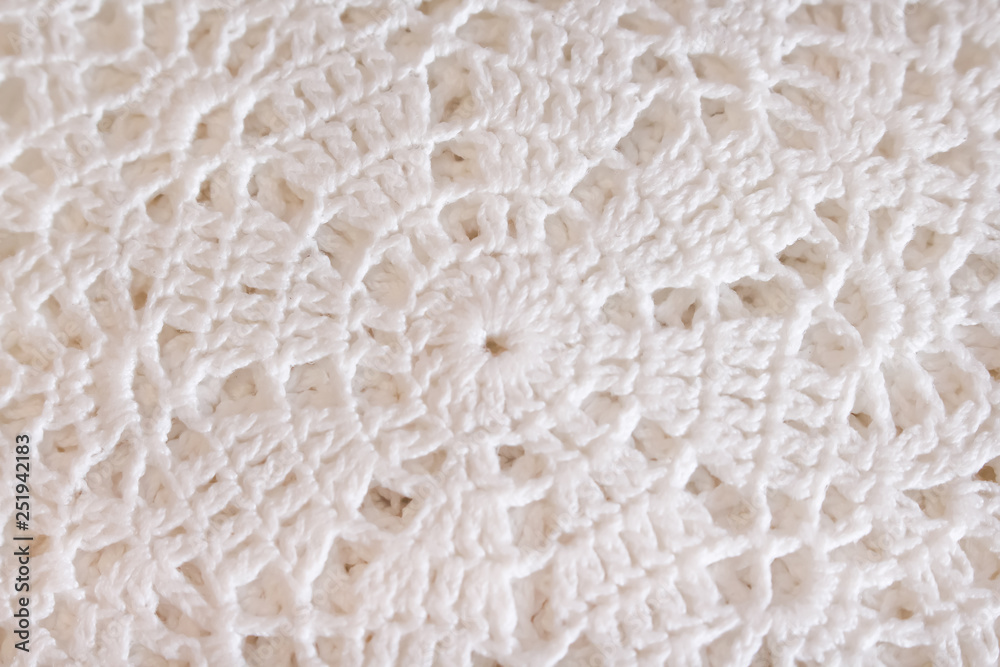 White Crochet Background