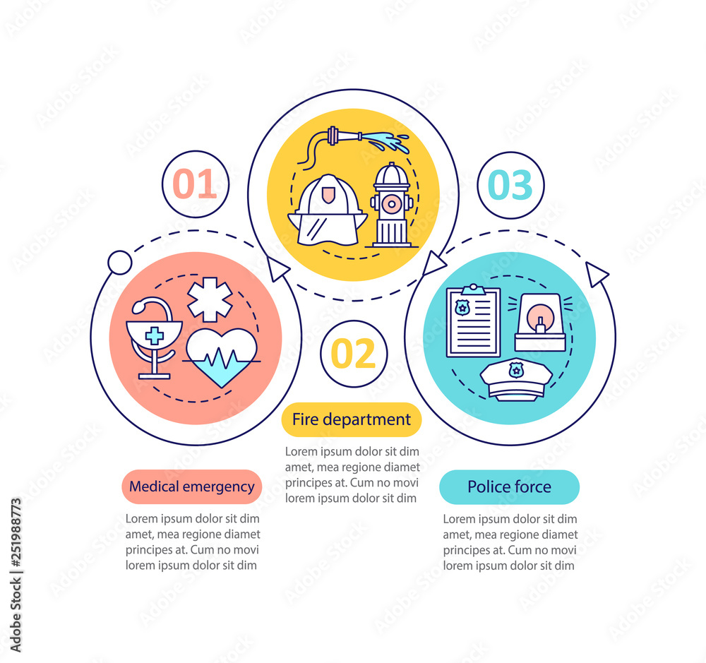 Public services vector infographic template Stock Vector | Adobe Stock