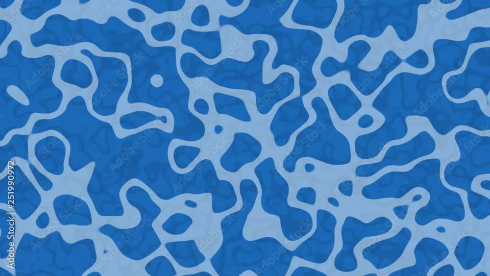 Stylish cel shading cartoon sea water loop animation background texture ...