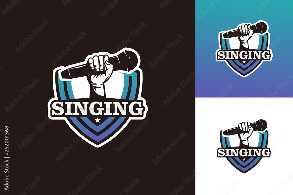 Sing Shield Logo Template Design Vector, Emblem, Design Concept ...