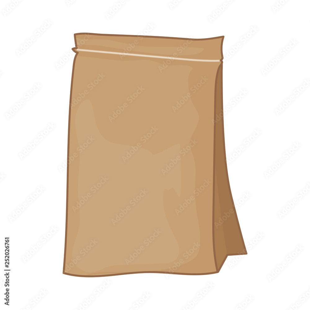 paper bag cartoon vector and illustration, hand drawn Stock Vector ...