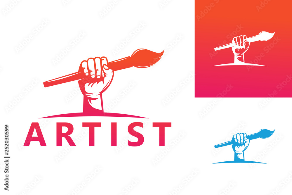 Artist Logo Template Design Vector, Emblem, Design Concept, Creative ...