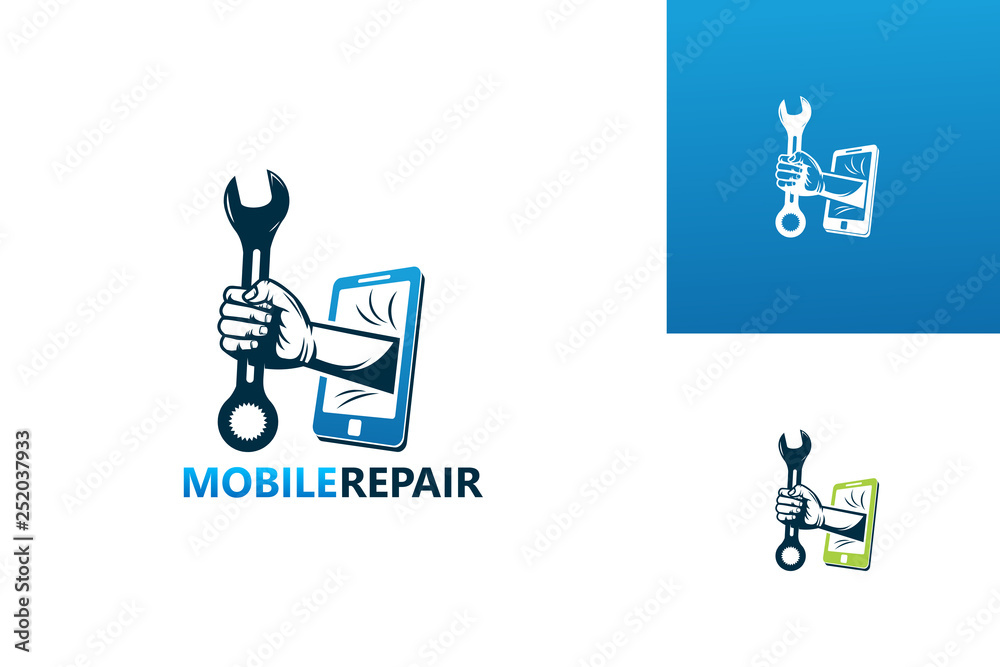 Mobile Repair Logo Template Design Vector, Emblem, Design Concept ...